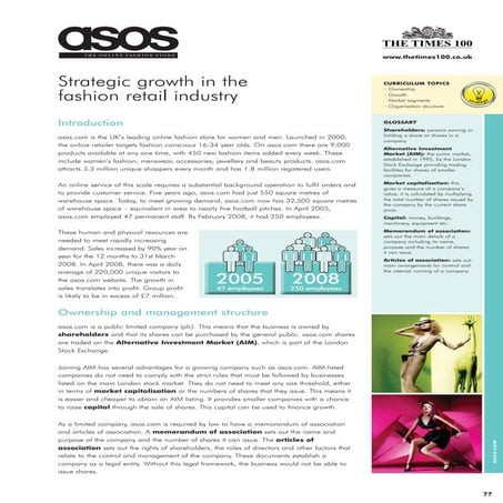 Asos case study retail fashion | PDF
