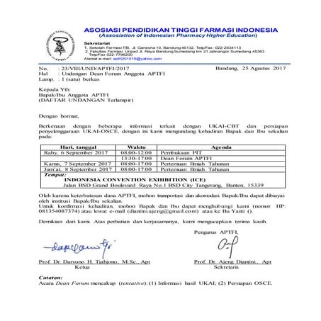 Asosiasi pendidikan tinggi farmasi indonesia | DOCX