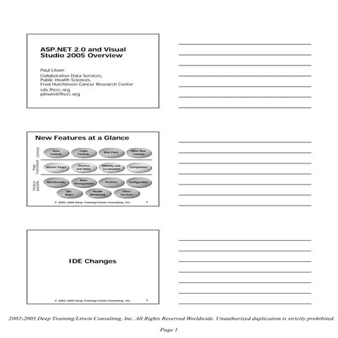 Asp.net.2.0 beta2 overview | PDF