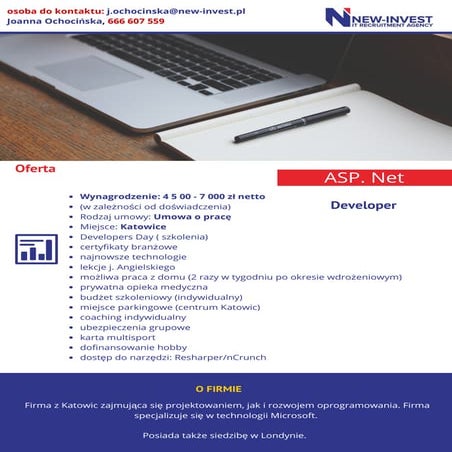 ASP. Net Developer Katowice | PDF