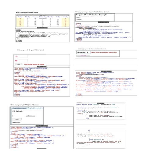 Asp.net basic program | DOC