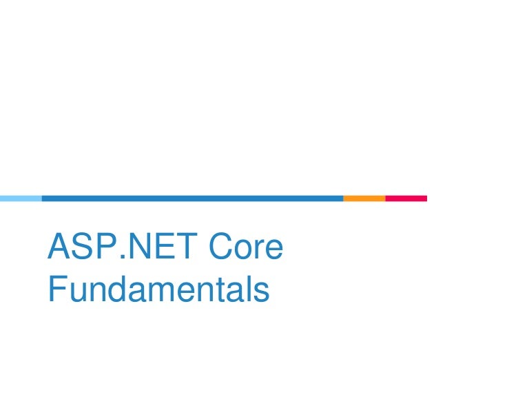 Aspnet Core Fundamentals