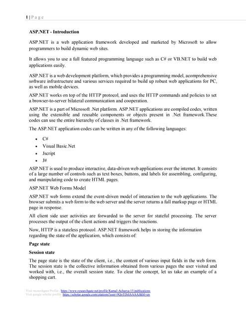 Asp.net web application framework project.pdf Asp.net web application framework project.pdf