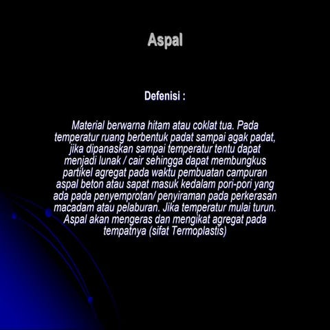 Aspal | PPTX