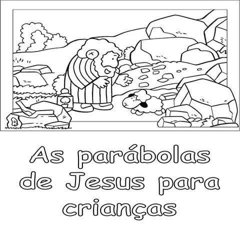 Jesus Ensinando As Multidoes Para Colorir E Imprimir