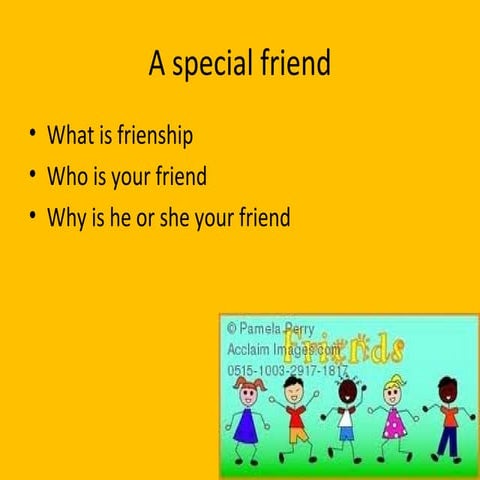 A special friend | PPT
