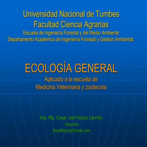 tema-47. Ecología. Poblaciones, comunidades y ecosistemas. Dinámica de ...