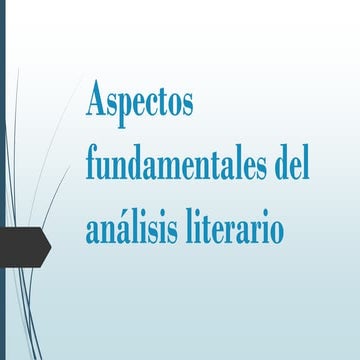 CÓMO ANALIZAR LITERARIAMENTE UN TEXTO | PDF