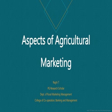 Aspects of Agricultural Marketing.pptx