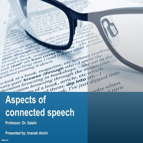 Aspects of connected speech1 | PPT