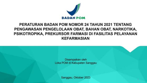 Perbandingan CPOB 2018 vs CPOB 2024 final | PDF