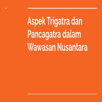Ketahanan nasional dlm astagatra | PPTX