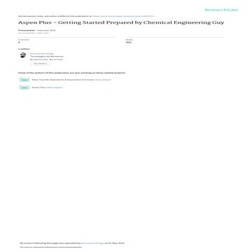 Distillation tutorial in hysys | PDF