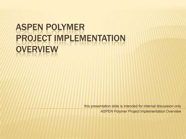 Aspen plus introduction | PDF
