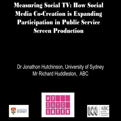 Measuring Social TV: How Social Media Co-Creation is Expanding ...