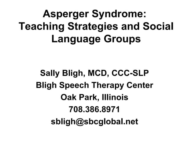 Autism Training Powerpoint | PPT