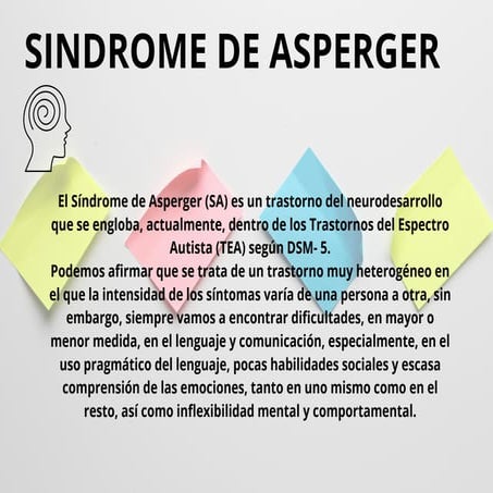 Síndrome de asperger principales características | PDF