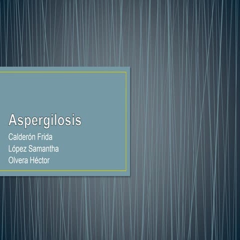 Aspergilosis y cigomicosis | PPTX