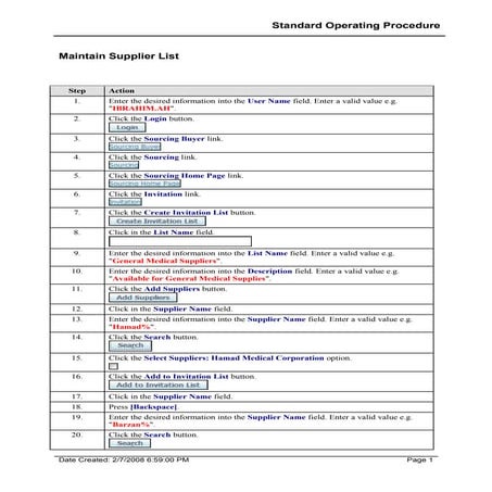 Maintain supplier list Oracle R12 | DOCX | Technology & Computing