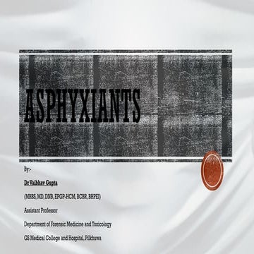 Asphyxiants such as Carbon dioxide, Carbon monoxide, Cyanide etc in ...