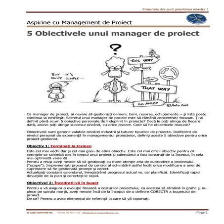 Aspirina cu management de proiect 2014 #12 | PDF