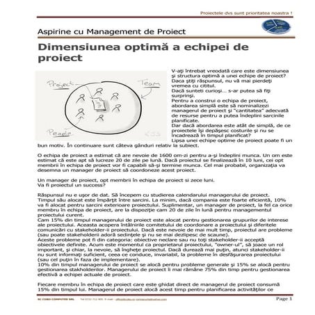 Rolul managerului de proiect | DOC
