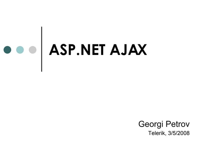 Aspnet Ajax Basics Ppt