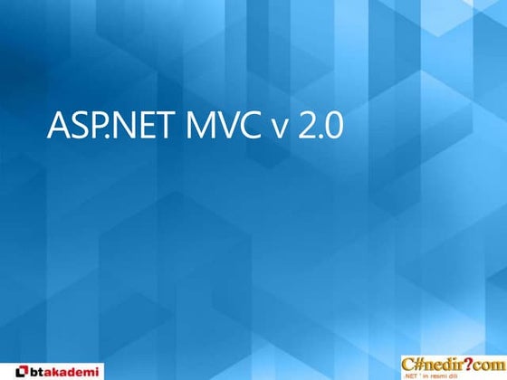 Aspnet Mvc Ile Web Uygulamaları 18ui Design Ppt