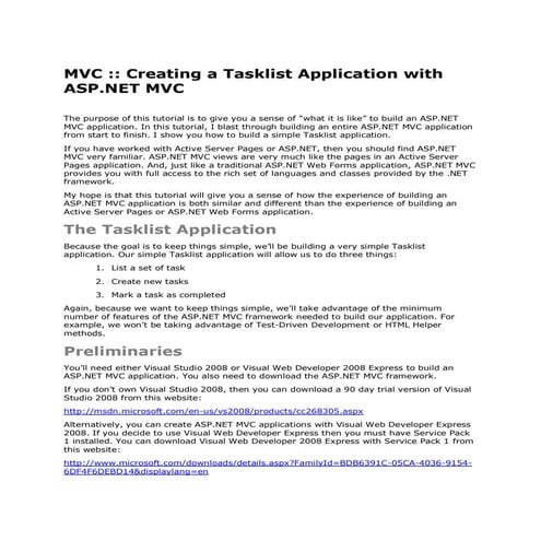 Aspnet Mvc Tutorial01cs Pdf 