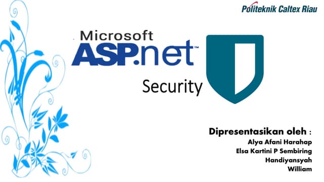 Aspnet Security Ppt 9018