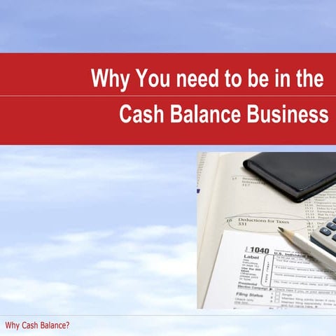 Cash Balance Plans | PPT