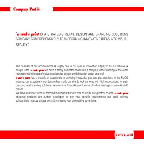 A & S Print Portfolio | PPT