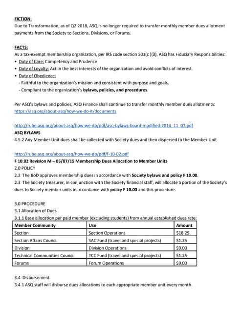 Examples of founding asq sections | PDF