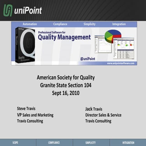 ASQ uniPoint Quality PPT | PPT