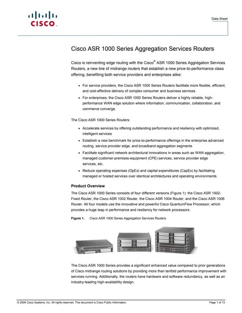 Cisco ASR 1000 Licensing | PPTX