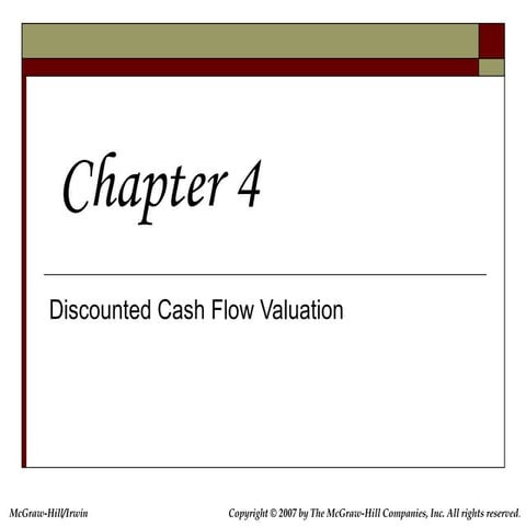 Discounted Cashflows final.ppt.......... | PPT