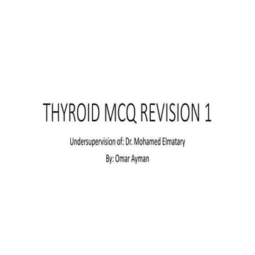 ASR THYROID MCQ REVISION 1.pptx