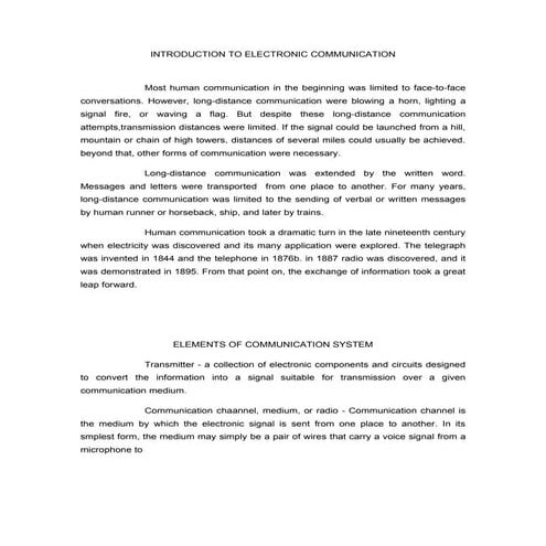 Ass1 introduction to communications (2) | PDF