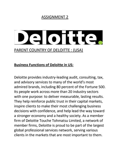 Deloitte | PPTX