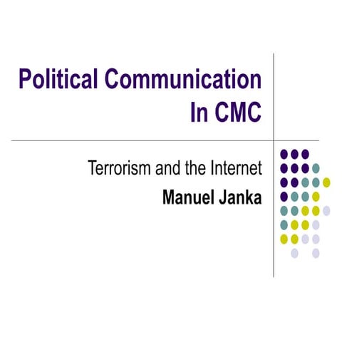 Social media and terrorism | PPTX
