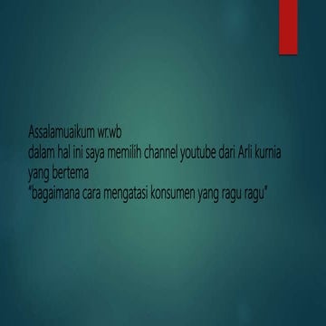 care mengatasi konsumen yang ragu ragu | PPT