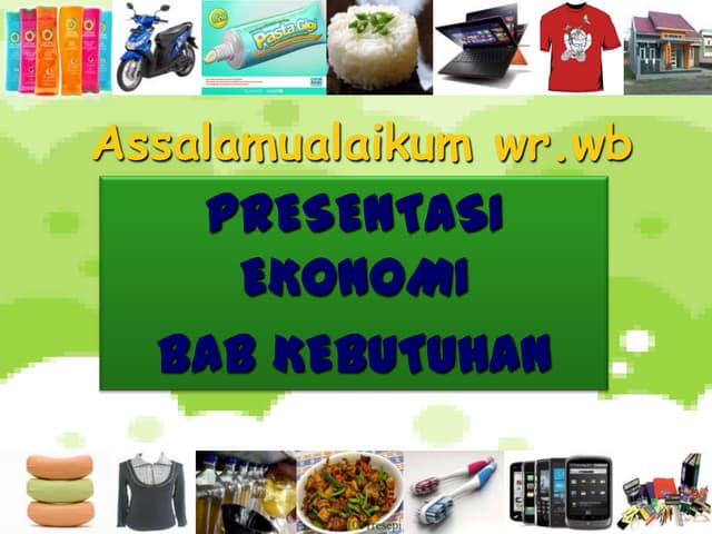 Alat pemuas kebutuhan | PPT