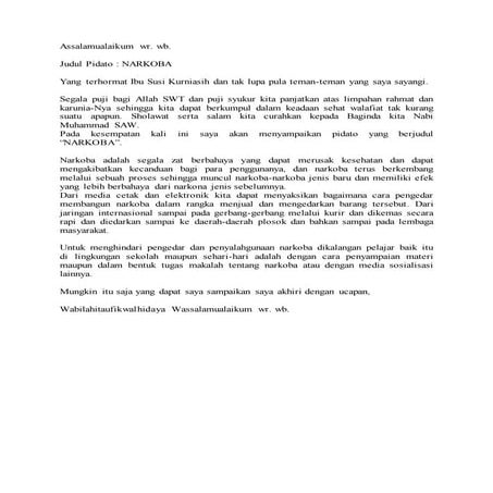 Assalamualaikum wr susi lili | DOCX