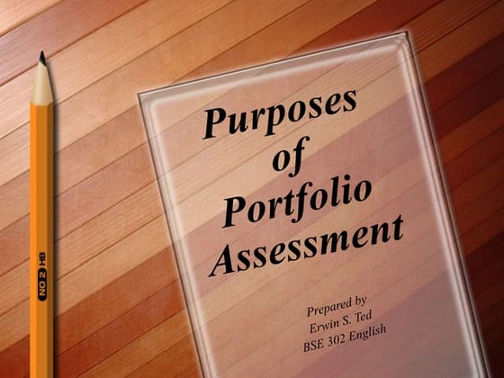 Portfolio assessment | PPTX