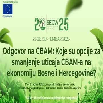 Prof.Dr. Admir Softic, keynote speaker, Sarajevo Energy and Climate ...