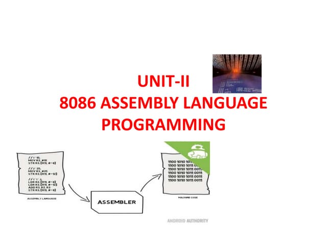 Assembler directives and basic steps ALP of 8086 | PDF