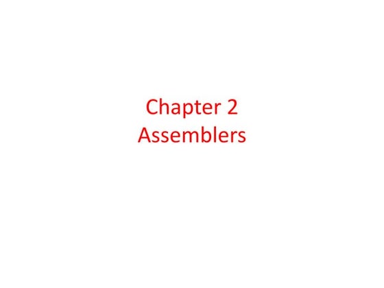 Single Pass Assembler Ppt