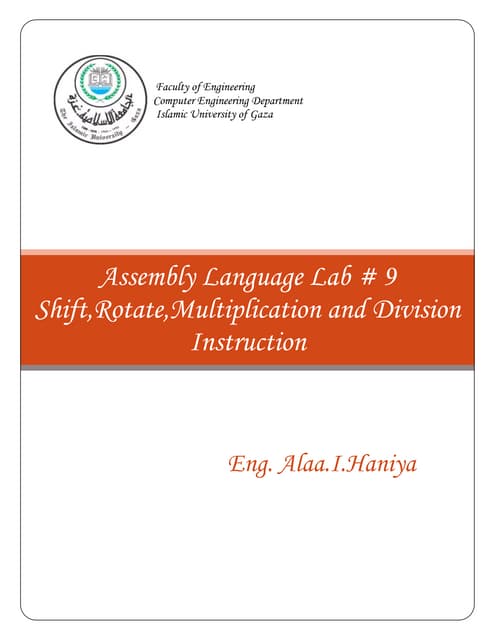 Lab lect03 arith_control | PPT