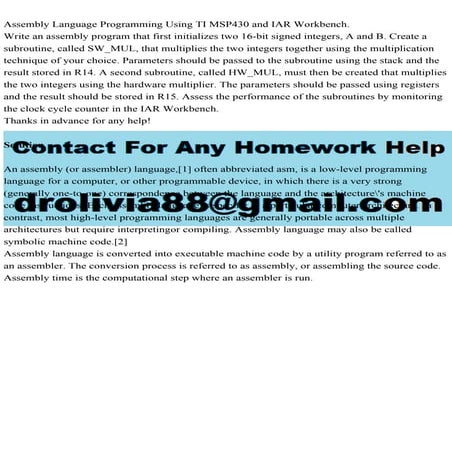 Assembly Language Programming Using TI MSP430 and IAR Workbench.Wr.pdf ...