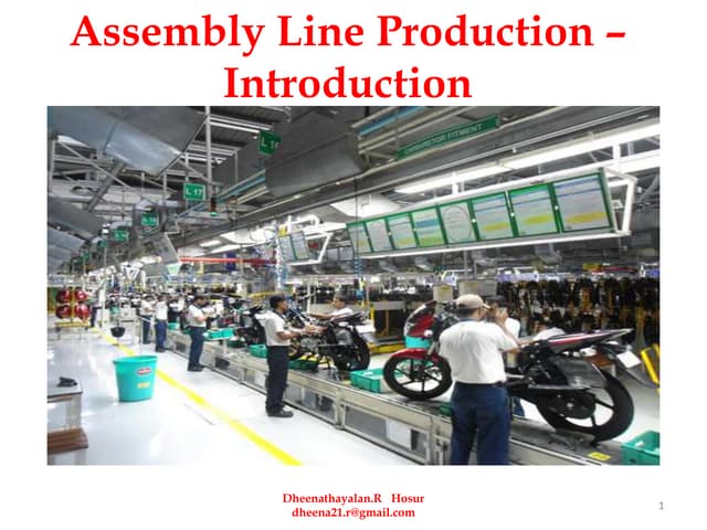 assembly line balancing | PPTX